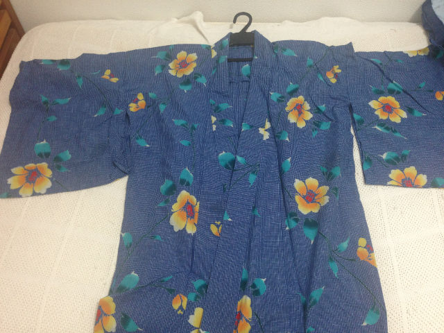 浴衣♪花柄夏らしいブルー♪(ノーブランド ) - フリマアプリ&サイトShoppies[ショッピーズ]